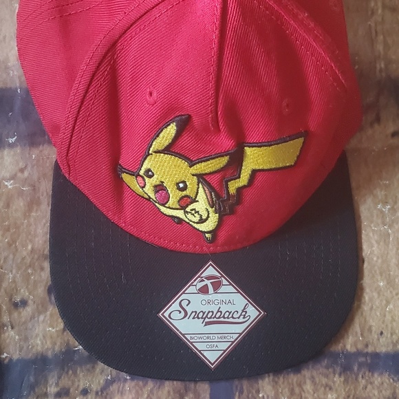 Pokemon | Accessories | Pokemon Pikachu Snapback Baseball Cap | Poshmark